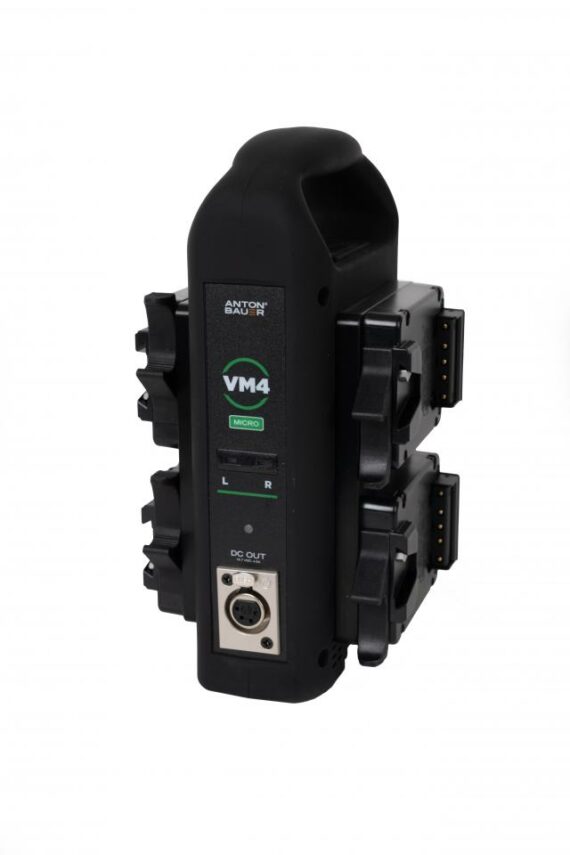 Anton Bauer 4x Titon Micro 90 V-Mount Lithium-Ion Batteries w/ VM4 4-Position Micro Battery ...